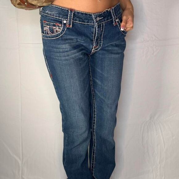 True Religion | Jeans | Y2k True Religion Low Rise Wide Leg Denim ...